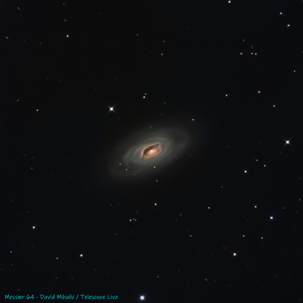 Messier 64 in Coma Berenices | Telescope Live